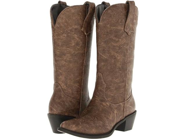 (取寄) ローパー レディース ウェスタン エンブロイダー ファッション ブーツ Roper women Western Embroidered Fashion Boot Tan