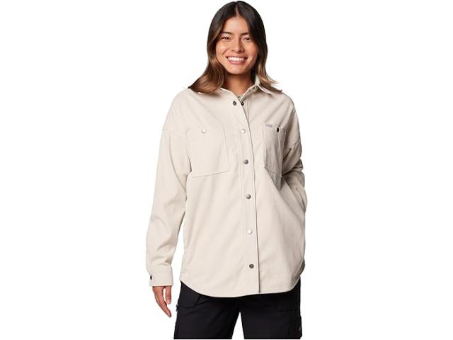 (取寄) コロンビア レディース ブルー ポイント クリーク シャツ ジャケット Columbia women Blue Point Creek Corduroy Shirt Jacket Dark Stone