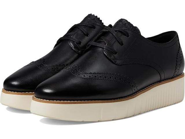(取寄) コールハーン レディース グランド シティ プラットフォーム オックスフォード Cole Haan women Cole Haan Grand City Platform Oxford Black/Ivory