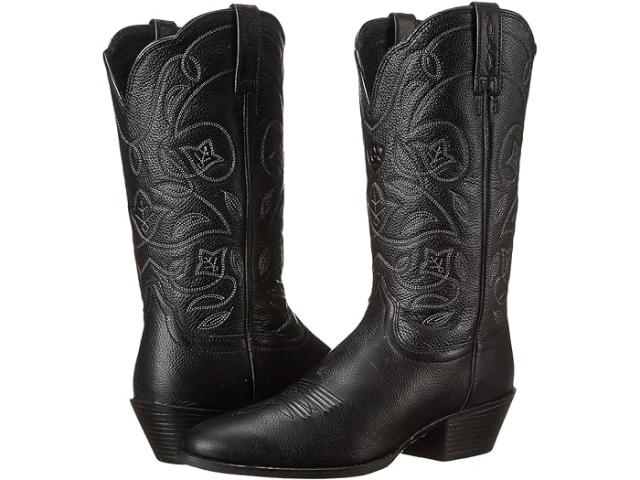 (取寄) アリアット レディース ヘリテージ ウェスタン R-トゥ Ariat women Ariat Heritage Western R-toe Black Deertan