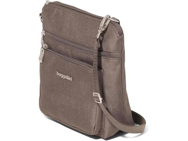(取寄) バッガリーニ レディース モダン ポケット クロスボディ Baggallini women Modern Pocket Crossbody Dark Umber Heritage