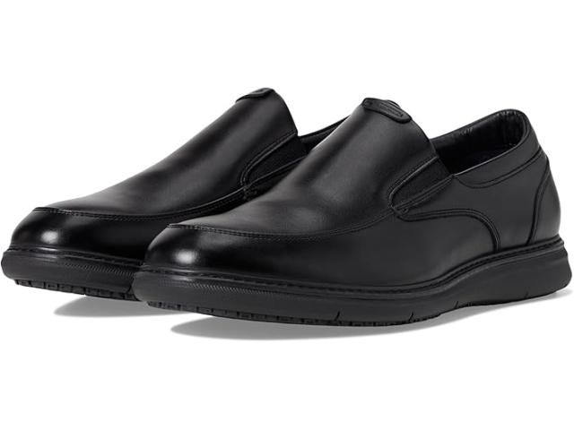 (取寄) ナン ブッシュ メンズ チェイス スリップ レジスタント ワーク スリッポン フォア レストラント フード サービス アンド ホスピタリティ Nunn Bush men Chase Slip Resistant Work Slip-On for Restaurant Food Service & Hospitality Black