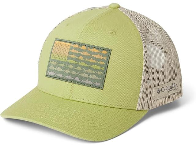 (取寄) コロンビア パフォーマンス フィッシング ギア フィッシュ フロッグ メッシュ スナップ バック Columbia PFG Fish Flag Mesh Snap Back Pear/Fossil/Fish Flag
