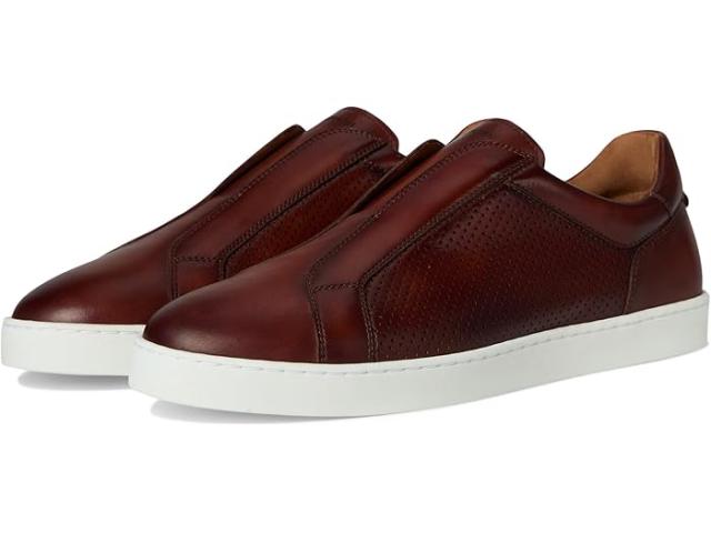 (取寄) マグナーニ メンズ コスタ スリップ パーフ Magnanni men Costa Slip Perf Cognac