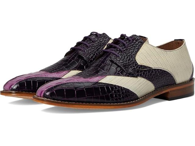 (取寄) ステイシー アダムス メンズ バイク トゥ レース-アップ Stacy Adams men Tristano Bike Toe Lace-Up Purple Multi