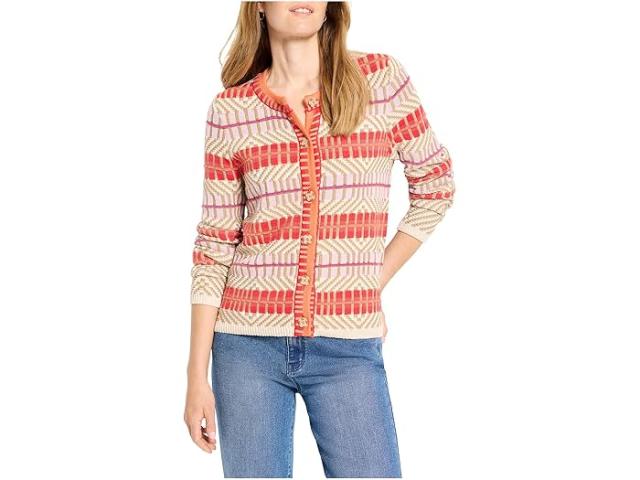 (取寄) ニックゾー レディース エナジャイザー カーディガン NIC+ZOE women Energizer Cardigan Red Multi