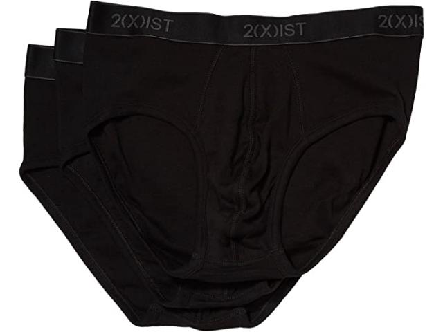 (取寄) 2XIST メンズ 3-パック エッセンシャル コンツアー ポーチ ブリーフ 2(X)IST men  3-Pack ESSENTIAL Contour Pouch Brief Black New Logo