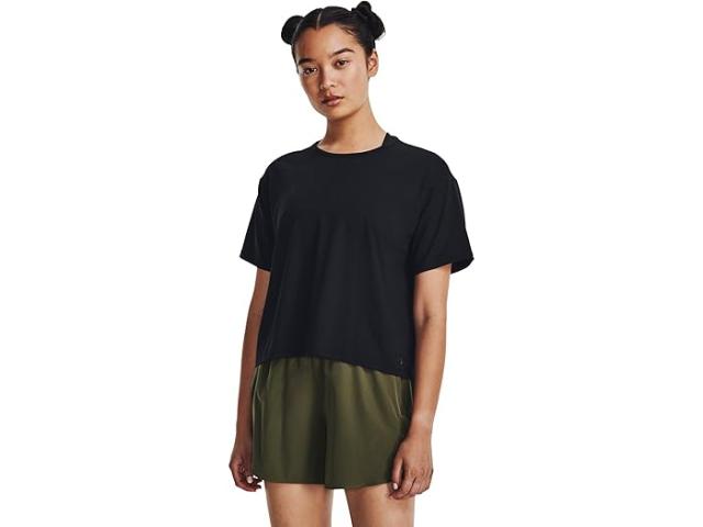 (取寄) アンダーアーマー レディース モーション ショート スリーブ Tシャツ Under Armour women Motion Short Sleeve T-Shirt Black/Jet Gray