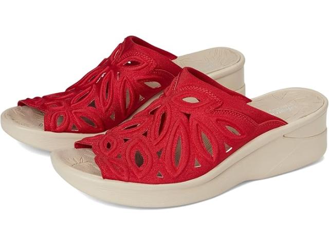 (取寄) ライフストライド レディース スージー スライド LifeStride women Susie Slides Fire Red Shimmer Lycra Fabric