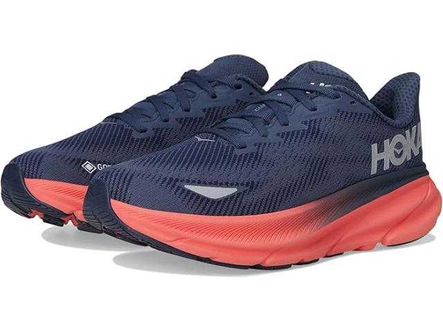 (取寄) ホカオネオネ レディース クリフトン 9 GTX Hoka women Clifton 9 GTX Varsity Navy/Nautical Dusk