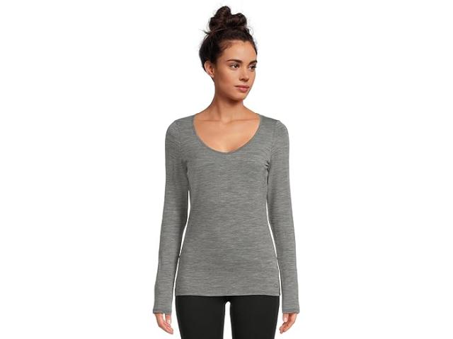 (取寄) アイスブレイカー レディース サイレン メリノ ロング スリーブ スウィートハート Icebreaker women Siren Merino Long Sleeve Sweetheart Gritstone Heather 1