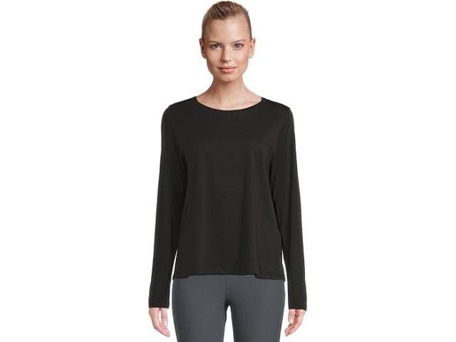 (取寄) アイリーン フィッシャー レディース ラウンド ネック ロング スリーブ ティー Eileen Fisher women Round Neck Long Sleeve Tee Black