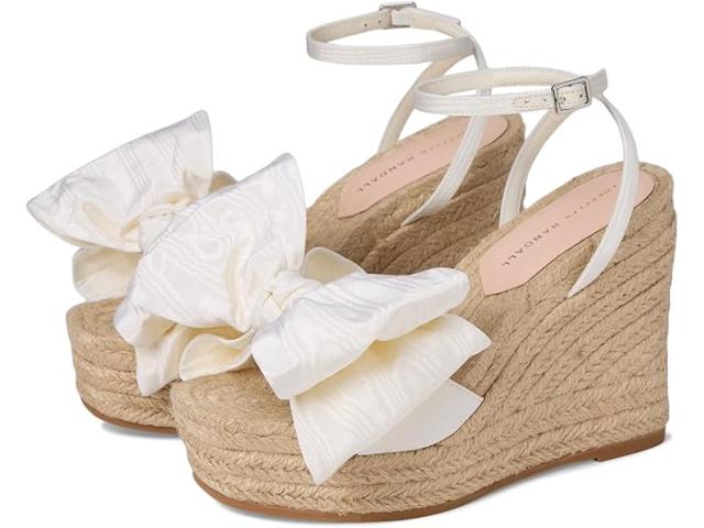 (取寄) ロフラー ランドール レディース アンジェリーナ ボウ ウェッジ Loeffler Randall women Angelina Bow Wedge Cream/Natural