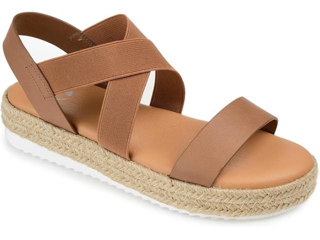 (取寄) ジュルネ コレクション レディース コンフォート フォーム キャロライン サンダル Journee Collection women Comfort Foam Caroline Sandal Tan