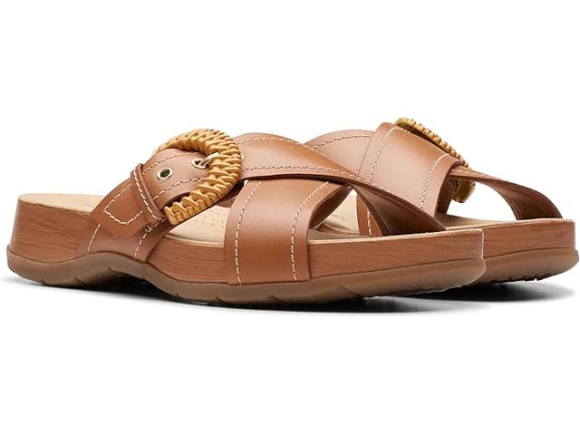 (取寄) クラークス レディース レイリー ベイ Clarks women Clarks Reileigh Bay Cinnamon Leather