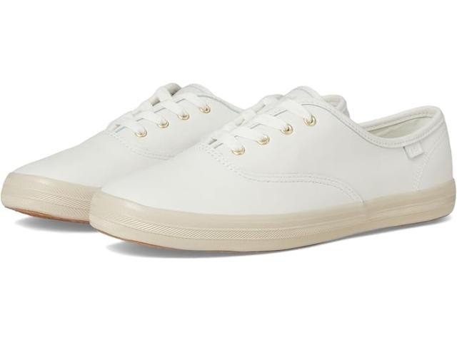 (取寄) ケッズ レディース チャンピオン シーズナル Keds women Champion Seasonal  White Leather
