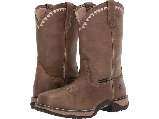 (取寄) アリアット レディース アンセム デコ コンポジット トゥ Ariat women Ariat Anthem Deco Composite Toe Brown Bomber
