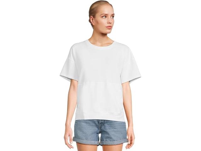 (取寄) モッドオードック レディース ショート スリーブ ボクシー オーバーサイズ スウェットシャツ Mod-o-doc women Short Sleeve Boxy Oversized Sweatshirt White