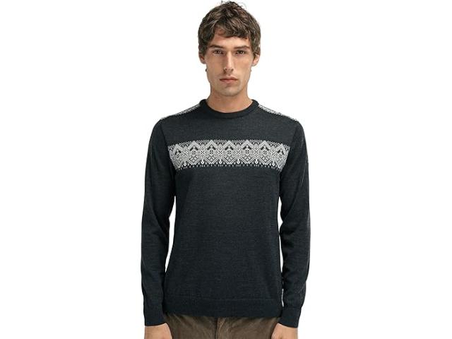 (取寄) ダーレオブノルウェー メンズ セーター Dale of Norway men Stenberg Sweater Dark Charcoal/Off-White