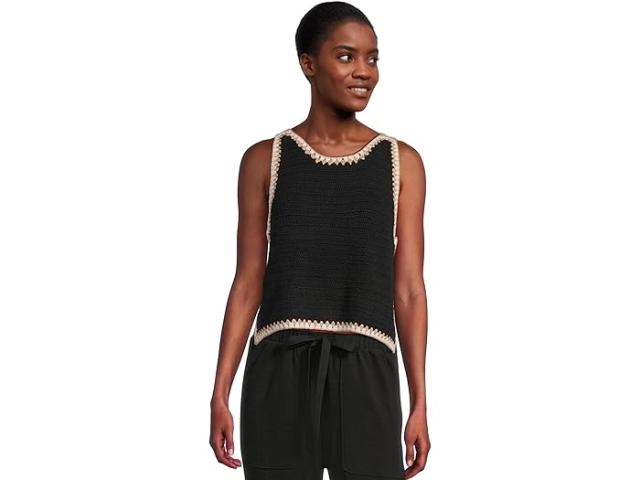 (取寄) リラ P レディース クローシェ タンク Lilla P women Crochet Tank Black