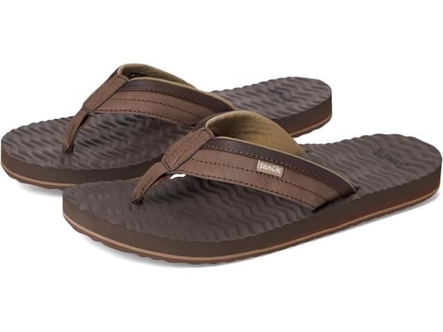 (取寄) サヌーク メンズ ジギー プラッシュ Sanuk men Ziggy Plush Brown