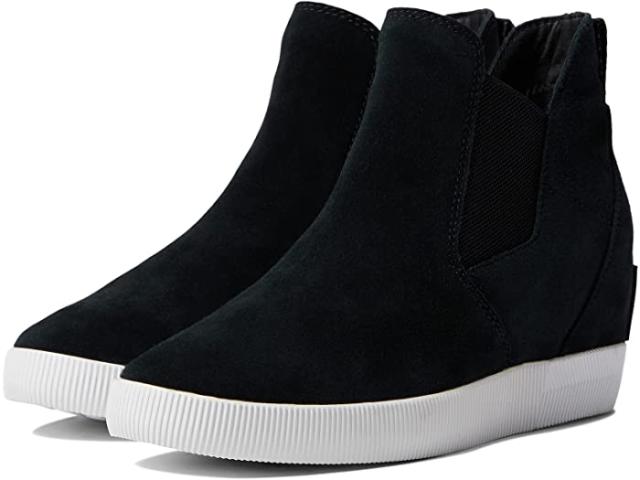 (取寄) ソレル レディース アウト n アバウト スリッポン ウェッジ リ SOREL women Out N About Slip-On Wedge II Black/White