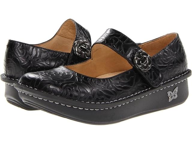 (取寄) アレグリア レディース パロマ Alegria women Paloma Black Embossed Rose