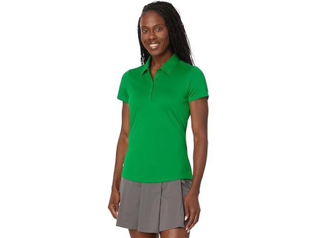 (取寄) アディダス ゴルフ レディース パフォーマンス ソリッド ショート スリーブ ポロ adidas Golf women adidas Golf Performance Solid Short Sleeve Polo Green
