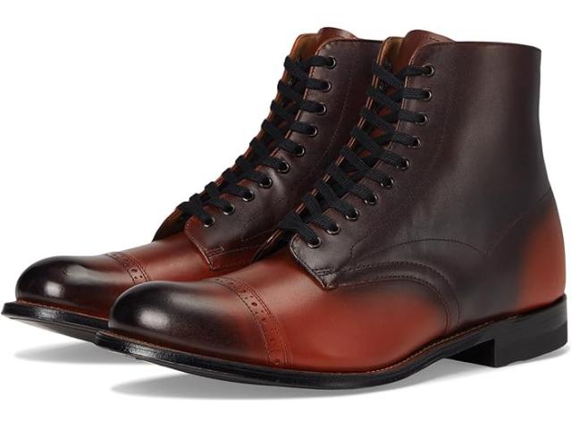 (取寄) ステイシー アダムス メンズ マディソン キャップ トゥ レース-アップ ブーツ Stacy Adams men Madison Cap Toe Lace-Up Boots Cognac