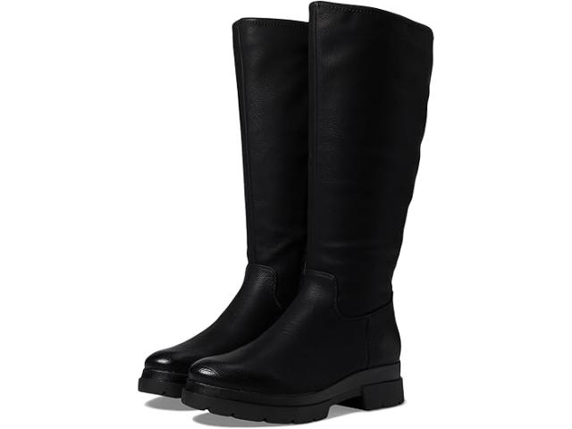 (取寄) ナチュラライザー レディース ソウル オーキッド ハイ シャフト ブーツ - ワイド カーフ Naturalizer women Naturalizer SOUL Naturalizer Orchid High Shaft Boots - Wide Calf Black Smooth Synthetic