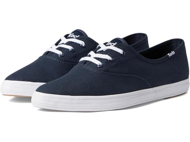 (取寄) ケッズ レディース チャンピオン ポイント ロー Keds women Champion Point Low Navy Canvas