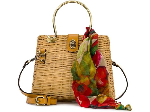 (取寄) パトリシア ナッシュ レディース トップ ハンドル W/ スプリング スカーフ Patricia Nash women Rodia Top Handle W/ Spring Mlt Scarf Mango