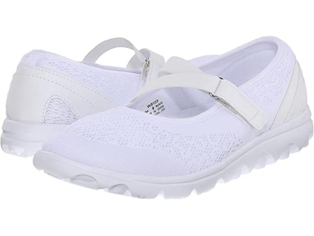 (取寄) プロペット レディース トラベルアクティブ メアリー ジーン Propet women  TravelActiv Mary Jane White
