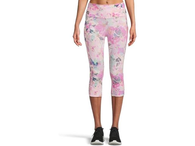 (取寄) スケッチャーズ レディース ゴー ウォーク ハイウエスト カプリ SKECHERS women Go Walk High-Waisted Capris Peach Seascape Floral