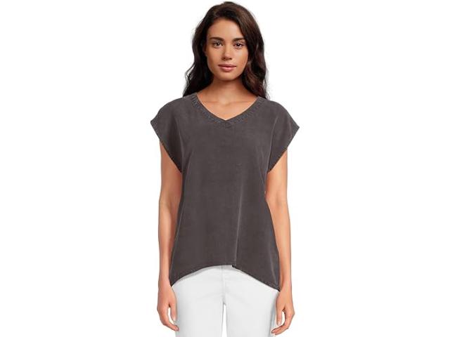 (取寄) モッドオードック レディース キャップ スリーブ V-ネック ロング タンク Mod-o-doc women Cap Sleeve V-neck Long Tank Washed Ebony