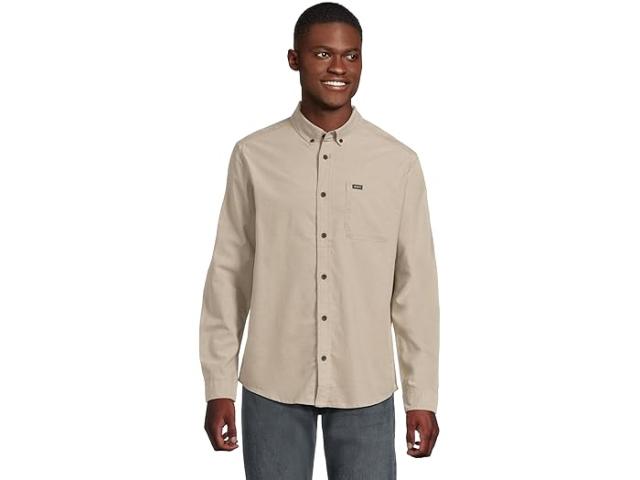 (取寄) ルーカ メンズ ザッツル ドゥ ストレッチ ロング スリーブ ウーブン RVCA men Thatll Do Stretch Long Sleeve Woven Mushroom