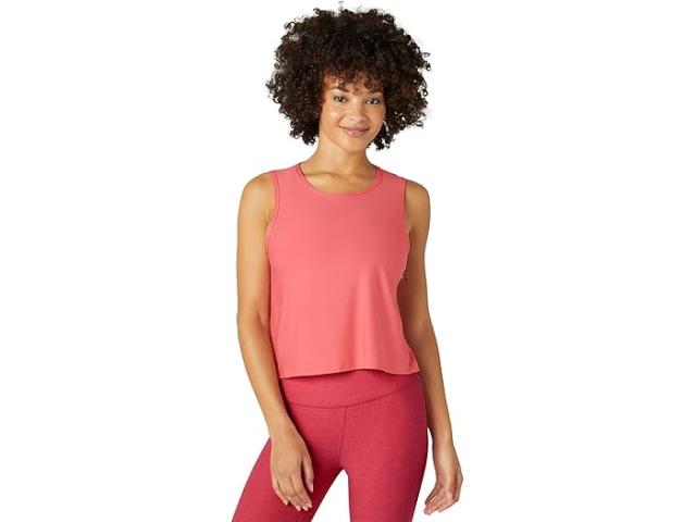 (取寄) ビヨンドヨガ レディース フェザーウェイト ニュー ビュー クロップド タンク Beyond Yoga women Featherweight New View Cropped Tank Sun Kissed Coral Heather