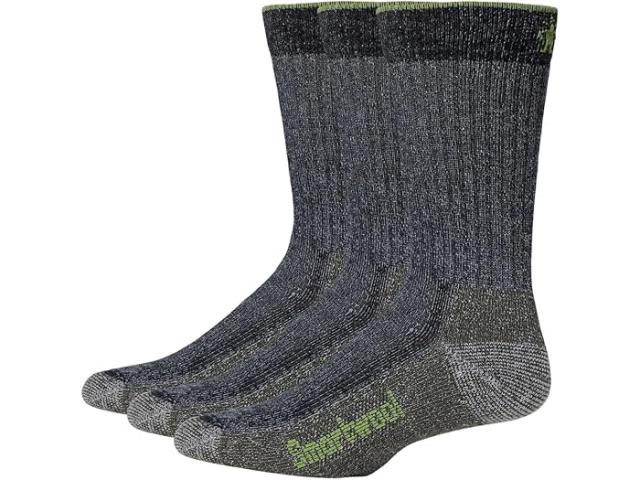 (取寄) スマートウール メンズ ハイク クラシック エディション フル クッション 2nd カット クルー ソックス マルチパック Smartwool men Hike Classic Edition Full Cushion 2nd Cut Crew Socks Multipack Black