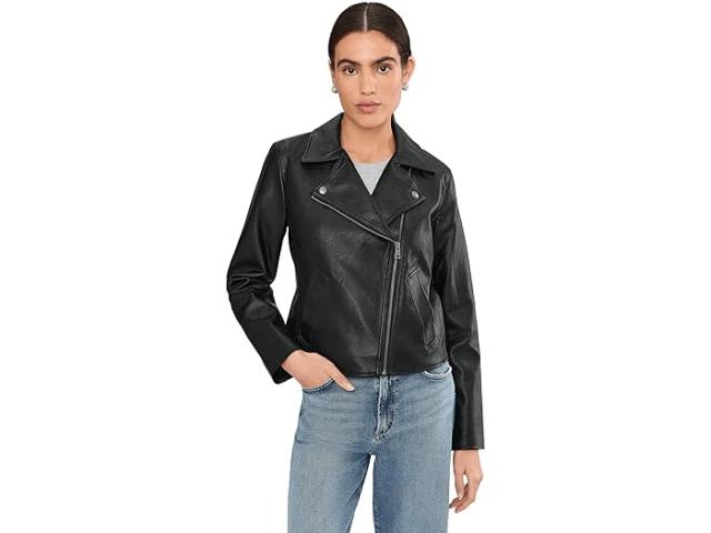 (取寄) リーバイス レディース モト ジャケット ウィズ ウェルト ポケッツ Levi's women Moto Jacket With Welt Pockets Black