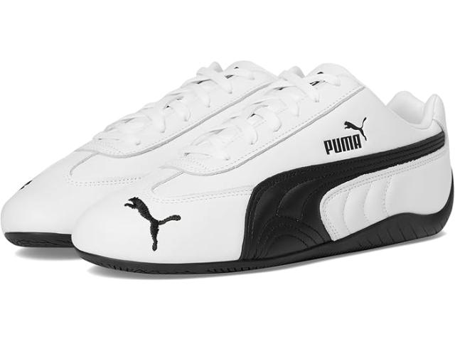 (取寄) プーマ メンズ フル レザー シューズ PUMA men Speedcat Full Leather Shoes White/Black