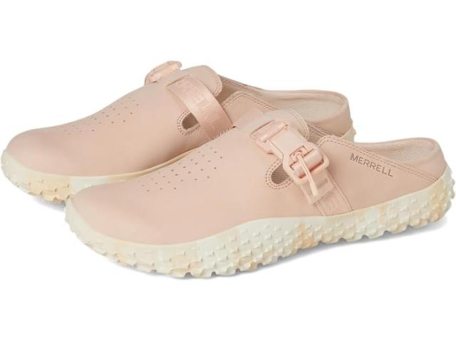 (取寄) メレル レディース スライド ヌバック Merrell women Wrapt Slide Nubuck Pink Salt