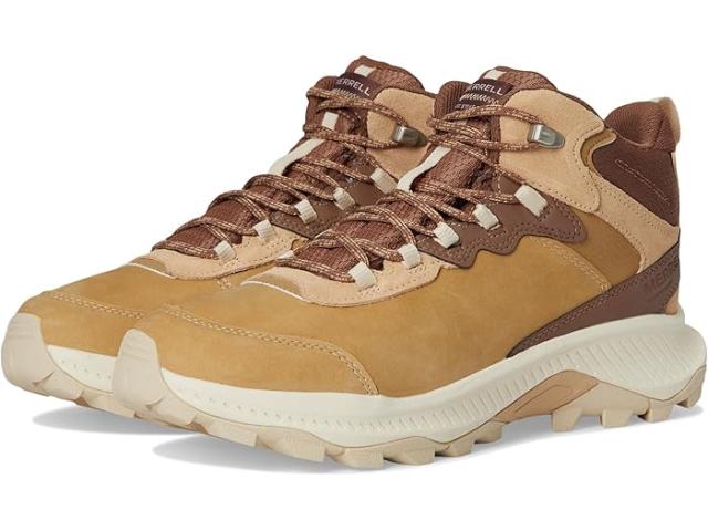 (取寄) メレル レディース スピード ストライク 2 ミッド LTR ウォータープルーフ Merrell women Speed Strike 2 Mid LTR Waterproof Latte