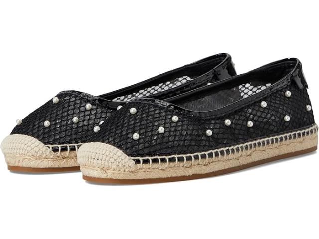 (取寄) ケイトスペード レディース パール フィッシュネット エスパドリーユ バレエ フラッツ Kate Spade New York women Pearl Fishnet Espadrille Ballet Flat Black