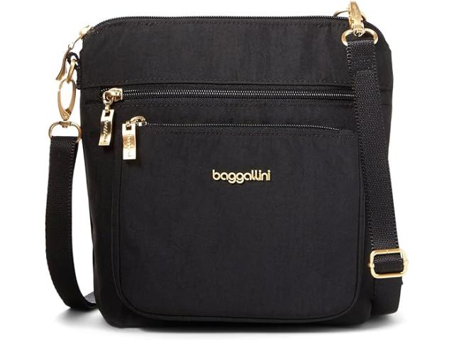 (取寄) バッガリーニ レディース モダン ポケット クロスボディ Baggallini women Modern Pocket Crossbody Black/Gold Hardware