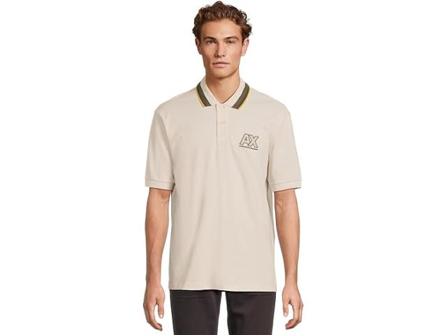 (取寄) アルマーニエクスチェンジ レディース コントラスト カラー ポロ Armani Exchange women Contrast Collar Polo Wind Chime