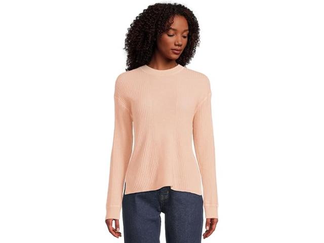 (取寄) メイドウェル レディース ライトウェイト アルパカ リブ Madewell women Lightweight Alpaca Barons Varregated Rib Heather Pale Blush