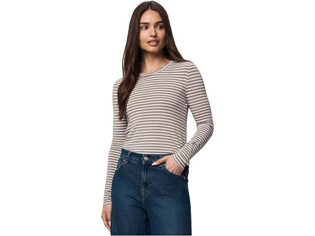 (取寄) スプレンディッド レディース バンブー ロング スリーブ ティー Splendid women Bamboo Long Sleeve Tee Pale Oak Heather/Cedar Brown