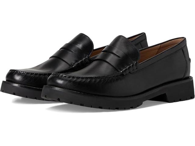 (取寄) コールハーン レディース トリーナ ラグ ローファーズ Cole Haan women Treena Lug Loafers Black Leather