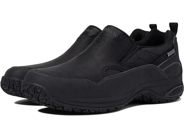 (取寄) ダナム メンズ クラウド プラス ウォータープルーフ スリッポン Dunham men Cloud Plus Waterproof Slip-On Black Leather