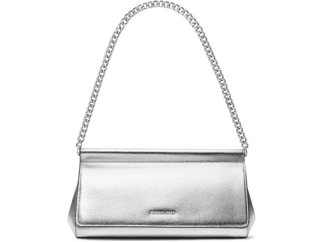 (取寄) マイケルコース レディース カーマイン ミディアム イースト ウェスト クラッチ MICHAEL Michael Kors women Carmine Medium East West Clutch Silver